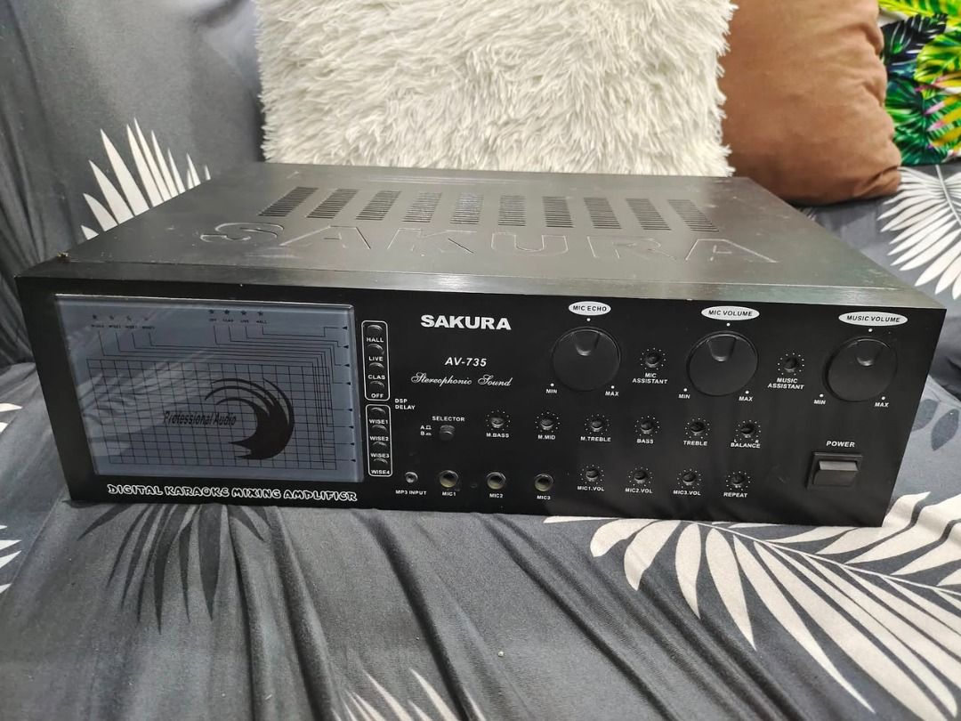 Sakura AV-735 700watts X2 Karaoke Mixing Amplifier for Sale or Swap ...
