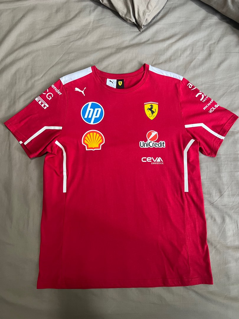 Scuderia Ferrari F1 Team Tshirt, Men's Fashion, Tops & Sets, Tshirts ...
