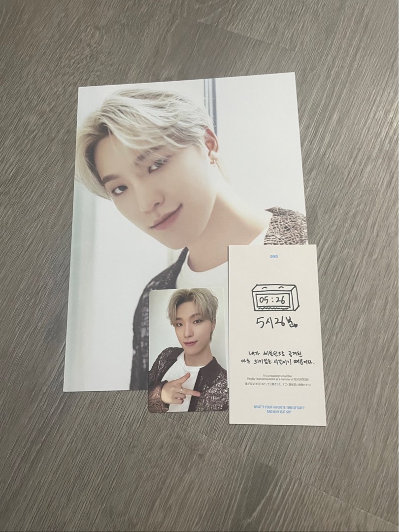 Seventeen svt dino sg seasons greetings set pc photocard, Hobbies ...
