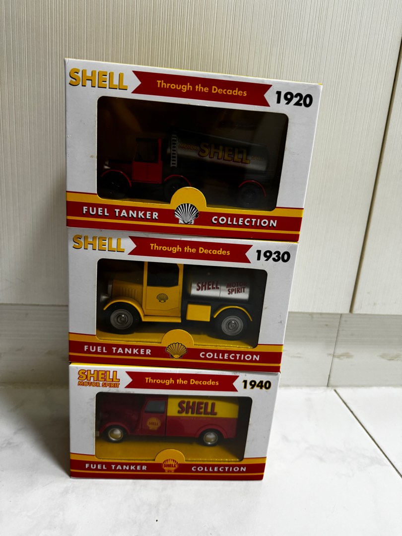 SHELL through the decades fuel tanker collection, Hobbies & Toys ...