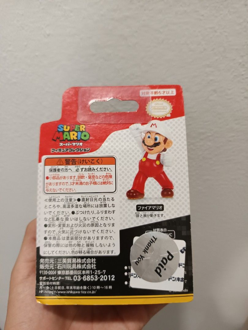 Super Mario Figure (Fire Mario), Hobbies & Toys, Collectibles ...