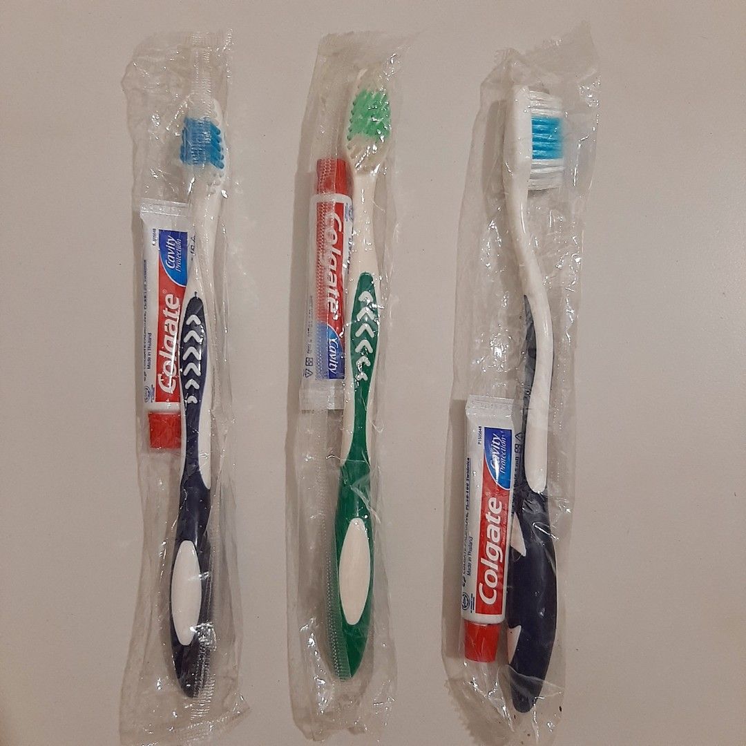 Toothbrush and Toothpaste set. Oral hygiene toiletry toiletries travel ...