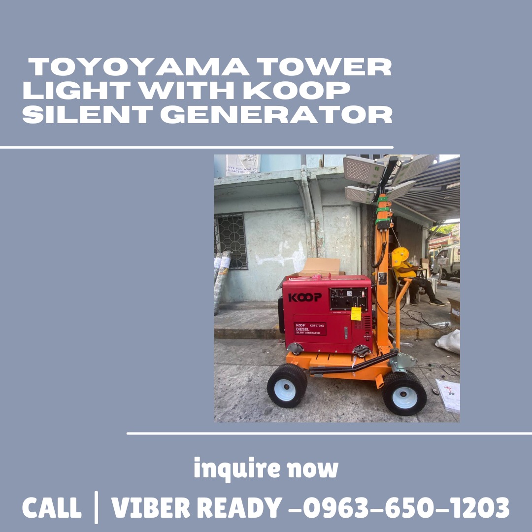 TOYOYAMA TOWER LIGHT WITH KOOP SILENT GENERATOR, Furniture & Home ...
