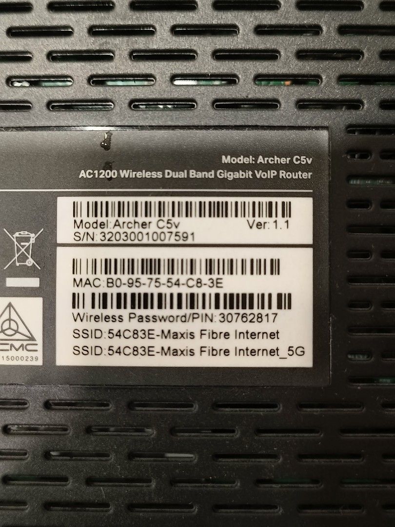 TP-Link Archer C5v maxis modem, Computers & Tech, Parts & Accessories ...