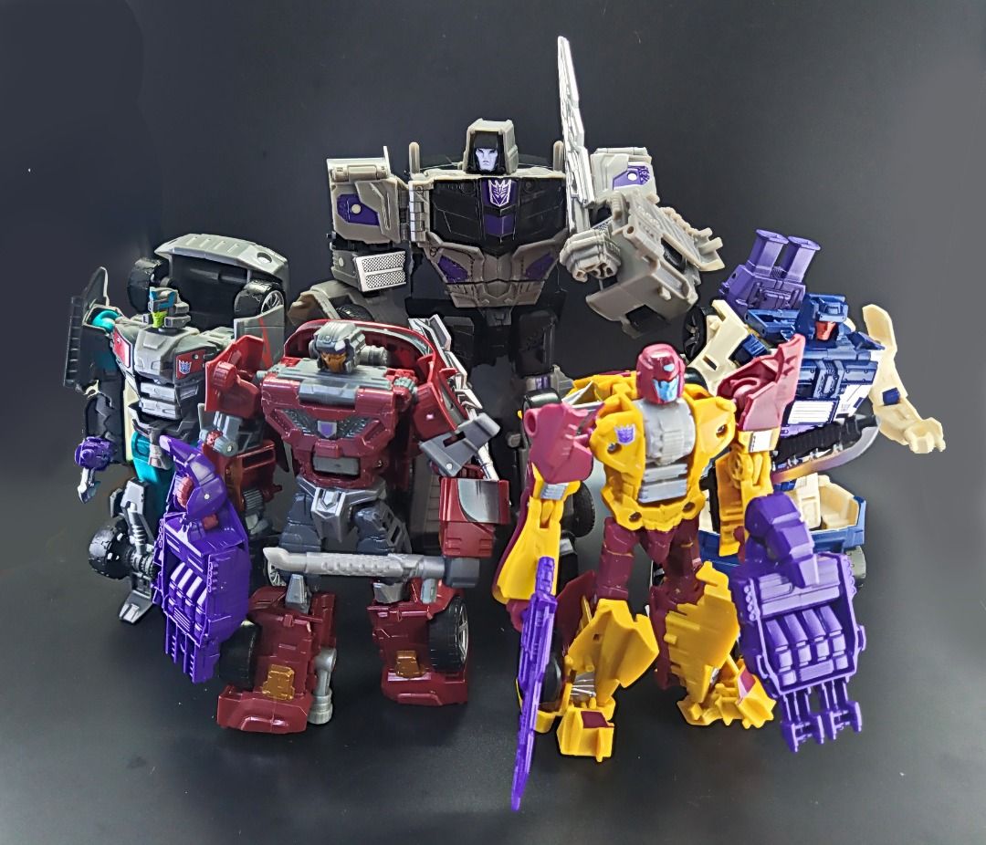 Transformers STUNTICONS / MENASOR Set: Motormaster Dragstrip, Breakdown ...