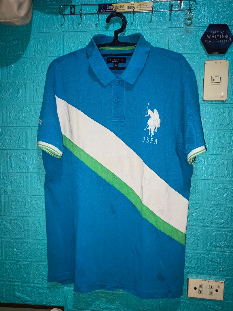 U.S POLO ASSN. Polo shirt blue, Men's Fashion, Tops & Sets, Tshirts ...