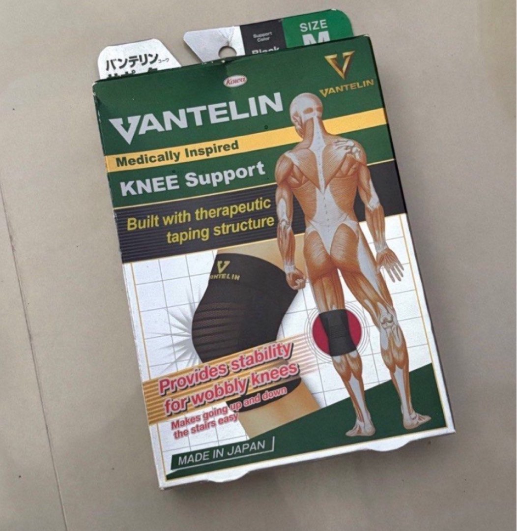 vantelin knee support M, Health & Nutrition, Braces, Support & Protection on Carousell