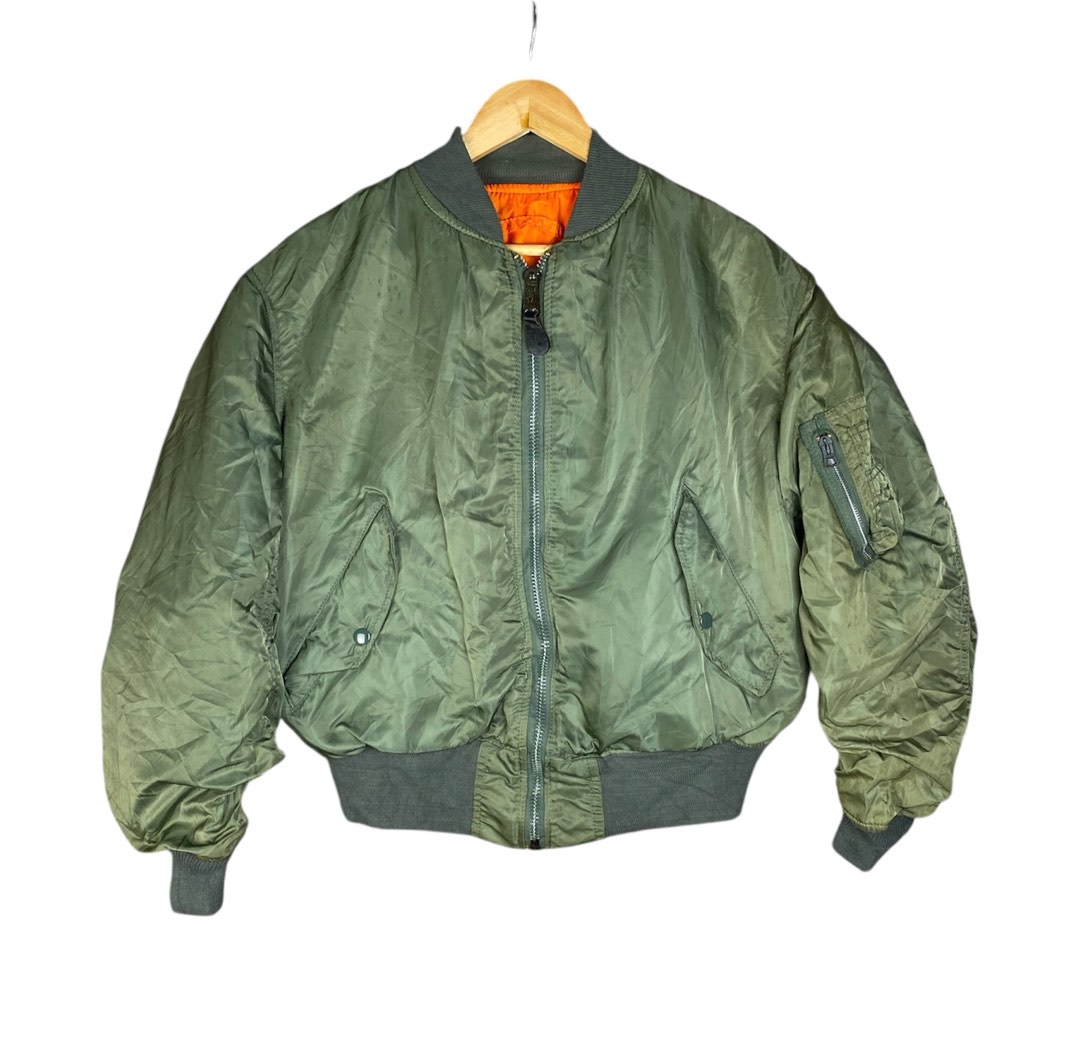 Vintage Alpha usa ma-1 USAF bomber jacket, Men's Fashion, Coats, Jackets and Outerwear on Carousell