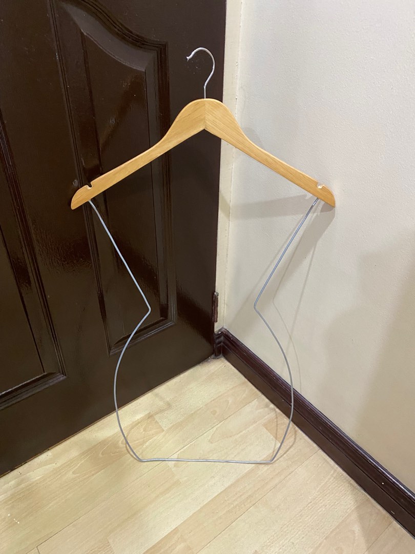 Wooden Body Shape Hanger, Furniture & Home Living, Home Improvement ...