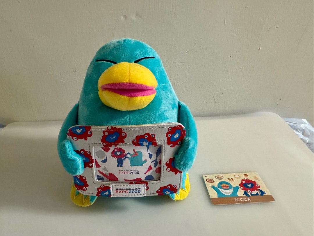 大阪萬博2025 [會場限定 ICOCA] Ico-Chan毛公仔連相架座, 興趣及遊戲, 玩具 & 遊戲類 - Carousell
