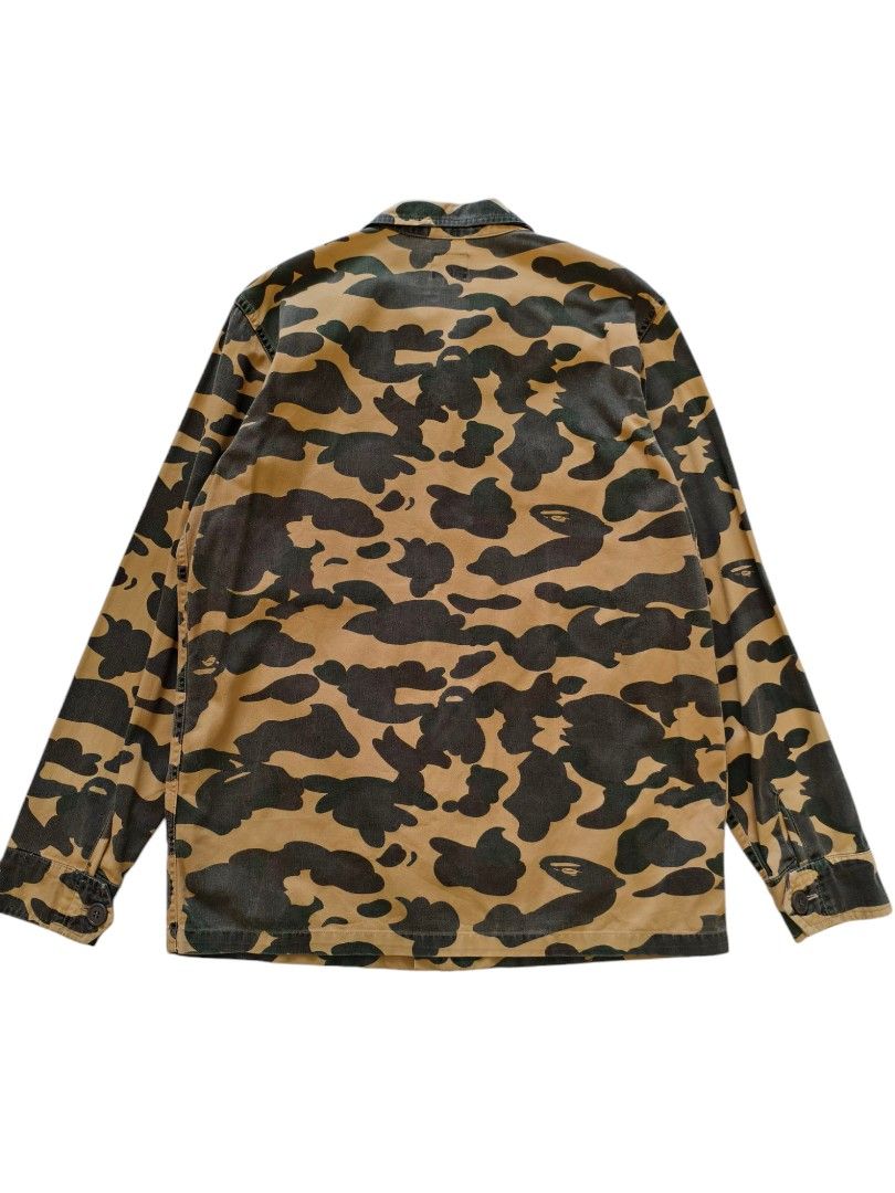 A Bathing Ape Camo Military Uniform Jacket, Men's Fashion, Coats ...