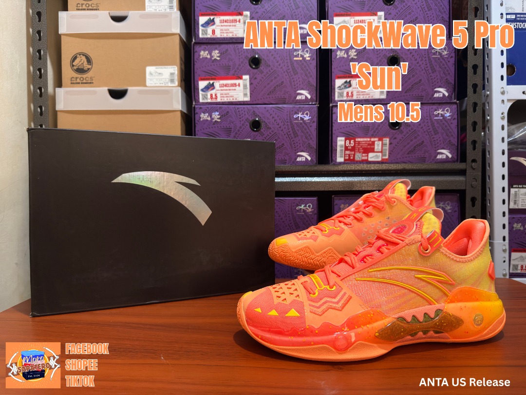 Anta Shockwave 5 Pro Sun colorway | Original from Anta USA, Men's ...