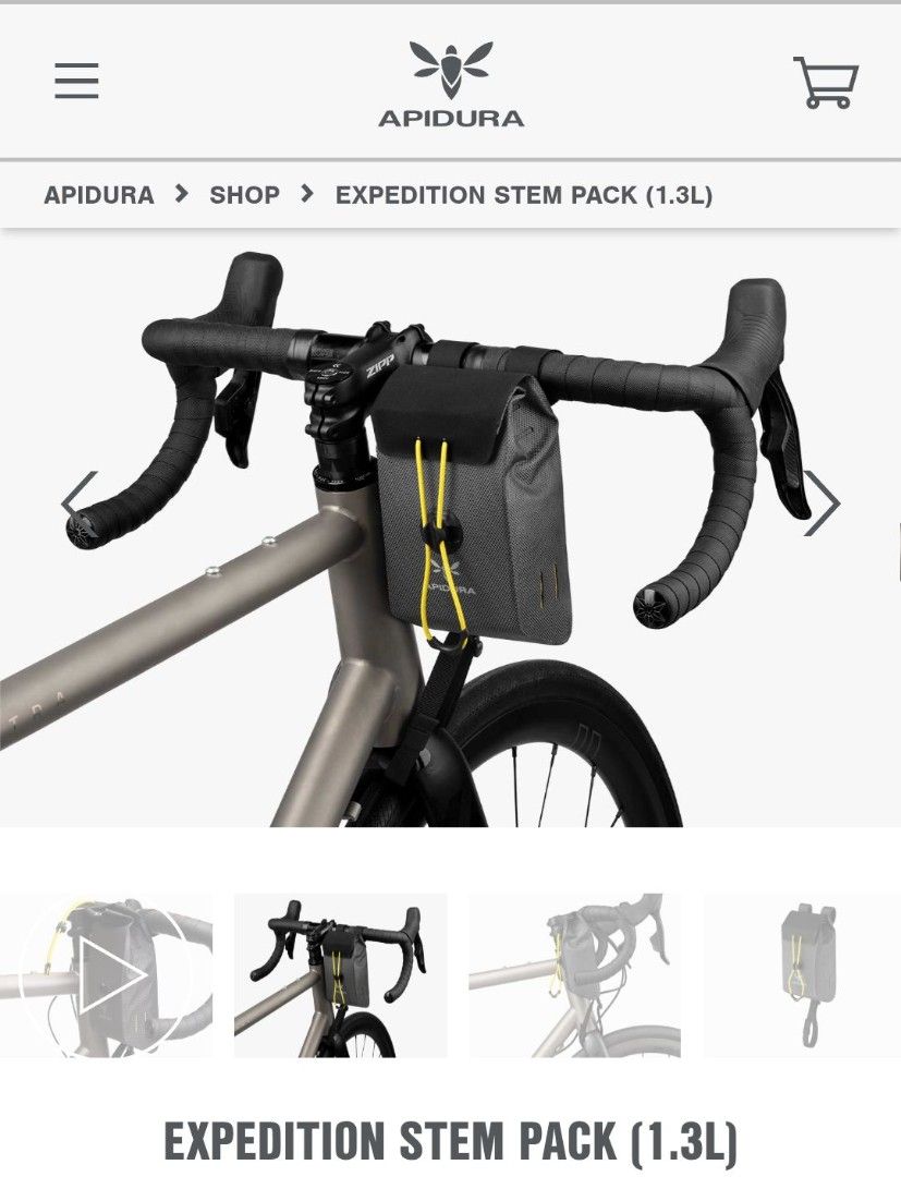 APIDURA EXPEDITION STEM PACK (1.3L), Sports Equipment, Bicycles & Parts, Bicycles on Carousell