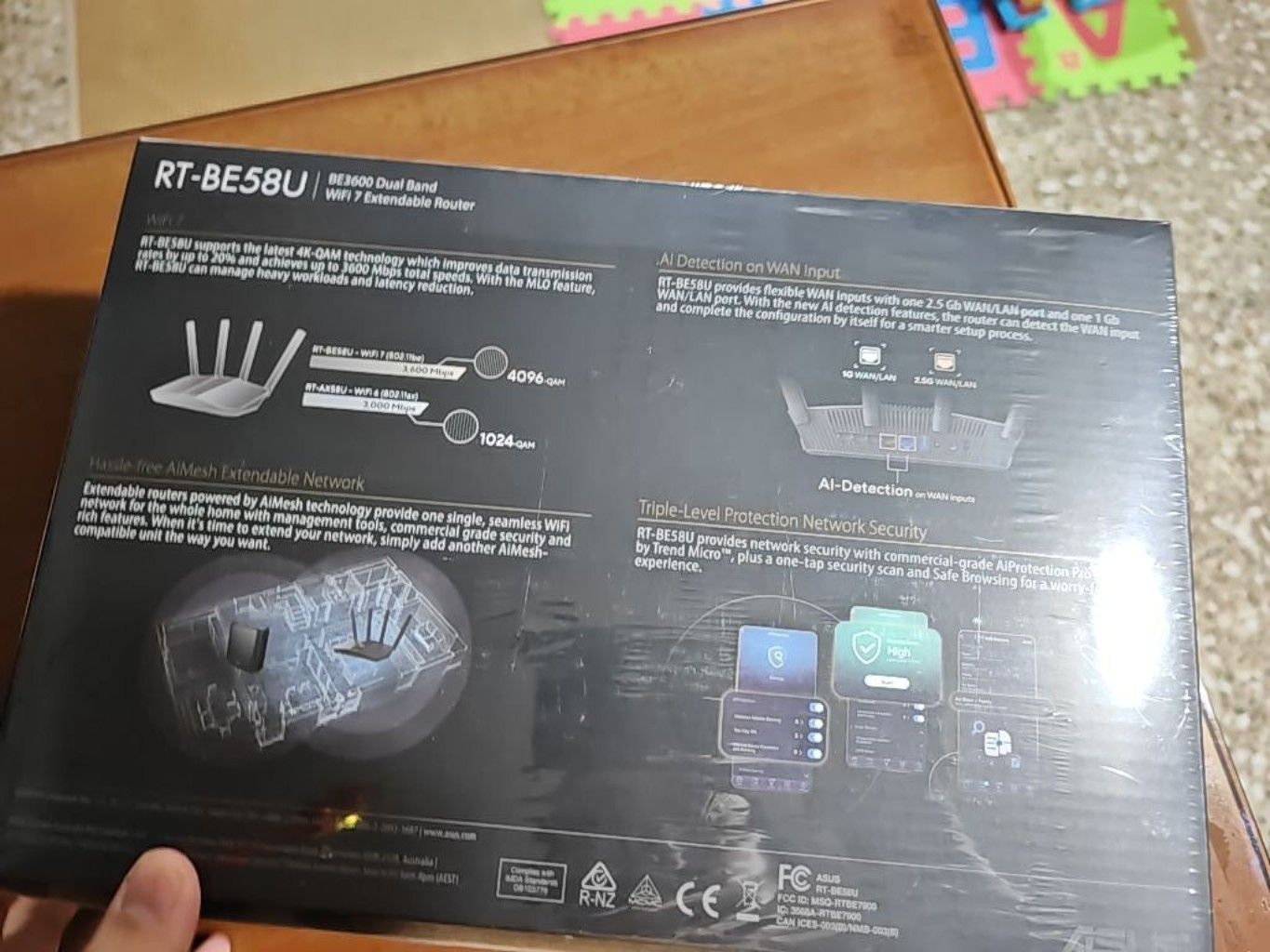 ASUS RT-BE58U WiFi 7 Extender Router, Computers & Tech, Parts ...