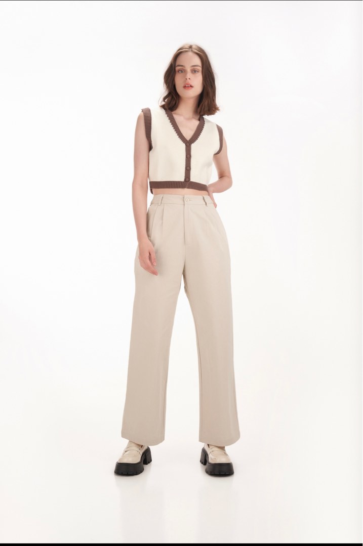 BNWT TCL Devon Pants in Moonbeam, Women's Fashion, Bottoms, Other Bottoms on Carousell