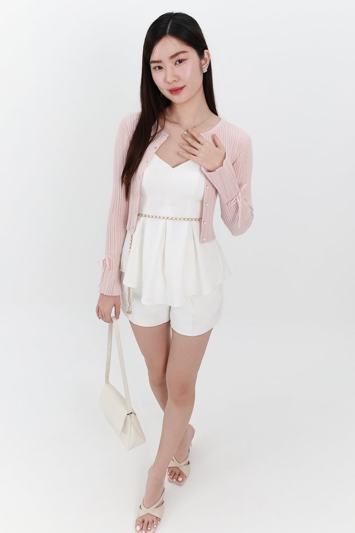 BNWT TSS BRIELLA BUTTON UP KNIT CARDIGAN (LIGHT PINK), Women's Fashion, Tops, Longsleeves on ...