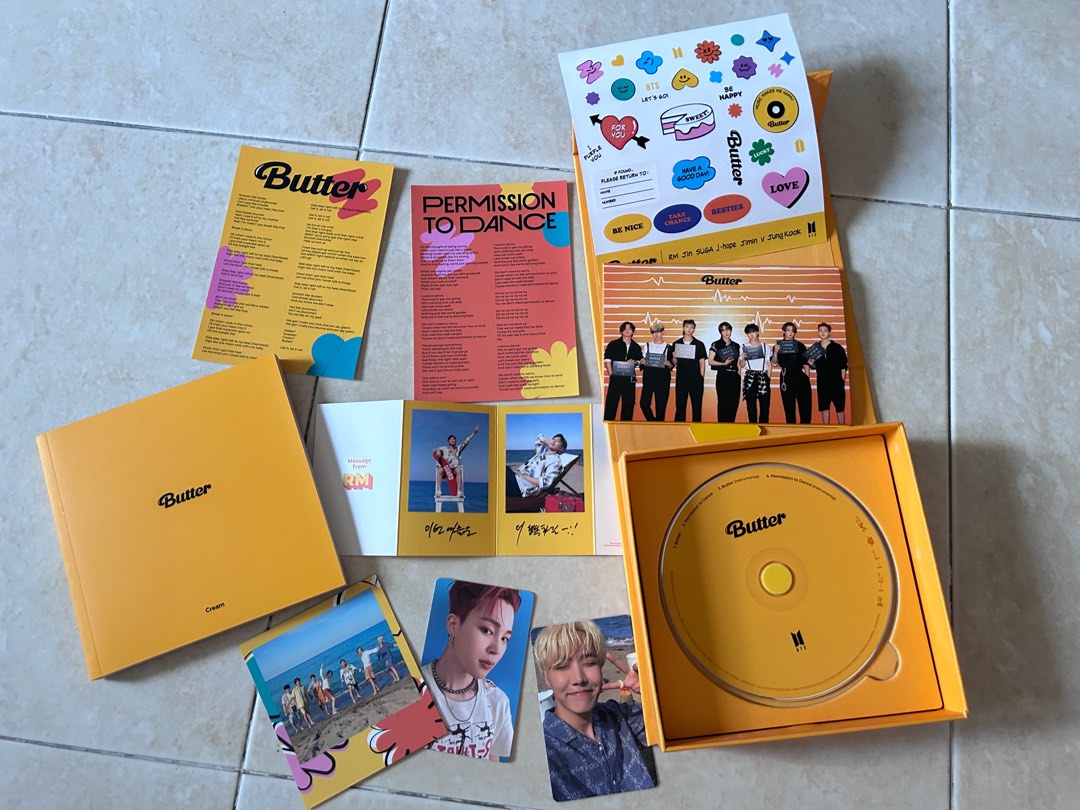 BTS BUTTER ALBUM (Cream version), Hobbies & Toys, Music & Media, CDs ...