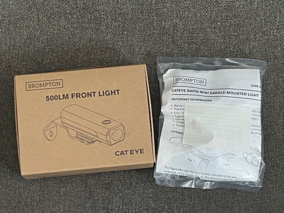 Cateye Brompton Light Set (Original), Sports Equipment, Bicycles ...