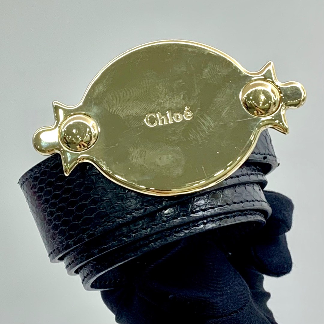 CHLOE SLG PYTHON BELT 257004171 -, Luxury, Accessories on Carousell