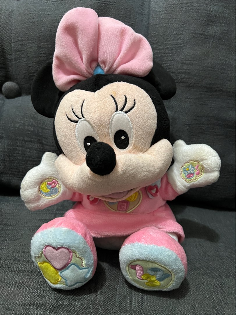 Clementoni Disney Minnie Mouse Interactive Soft Toy, Hobbies & Toys ...