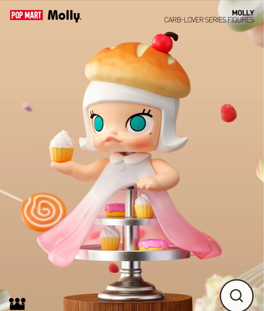 Cupcake Molly_ POP MART MOLLY Carb-Lover Series Figures, Hobbies & Toys ...