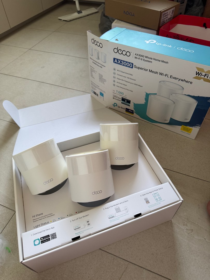 Deco AX3000 wifi mesh set, Computers & Tech, Parts & Accessories ...