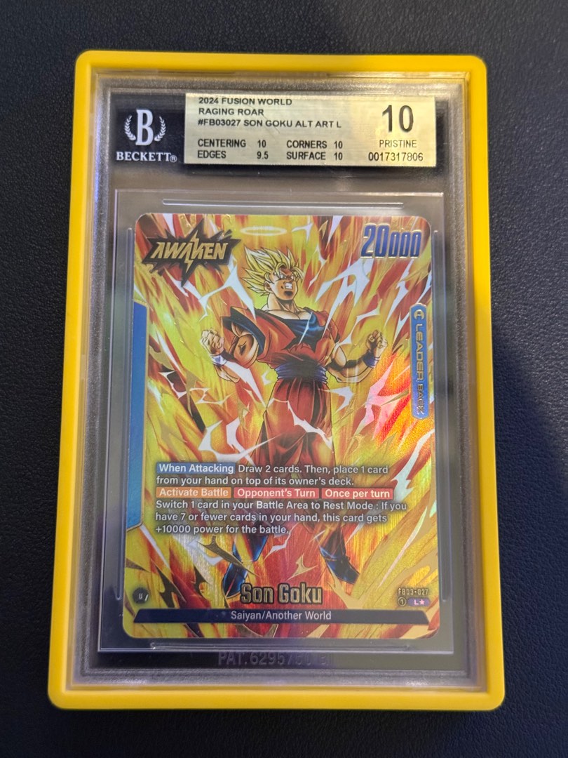 Dragon ball Son Goku: FB03-027 Raging Roar BGS 10, Hobbies & Toys, Memorabilia & Collectibles ...