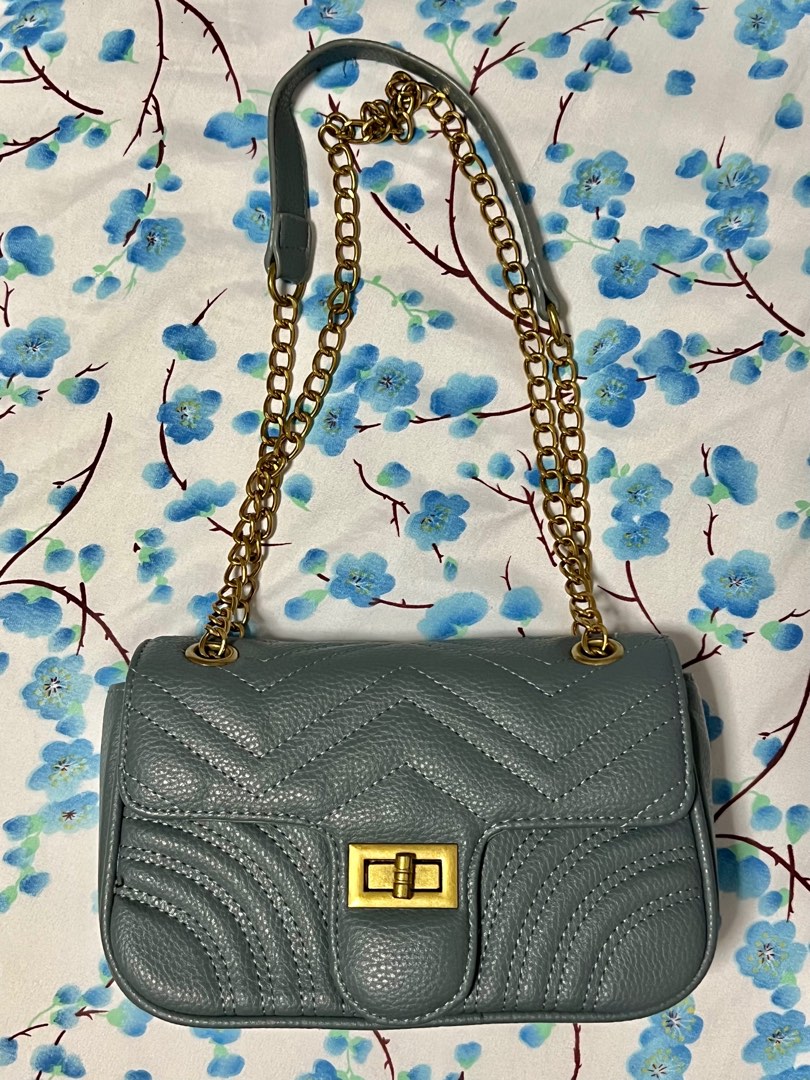 Dusty blue cross body bag, Women's Fashion, Bags & Wallets, Cross-body ...