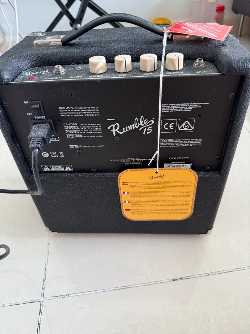 Fender Rumble 15 V3 BASS AMP, Audio, Soundbars, Speakers & Amplifiers ...