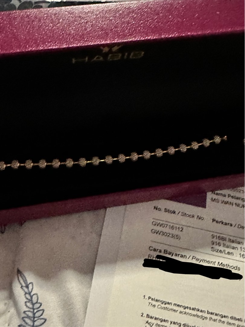 Habib RT Planet Beads 916 Tomei Poh kong, Women's Fashion, Jewelry ...