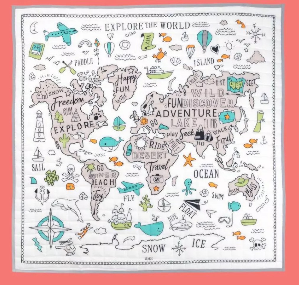 Kaiby Baby Box World Baby Mat, Babies & Kids, Infant Playtime on Carousell