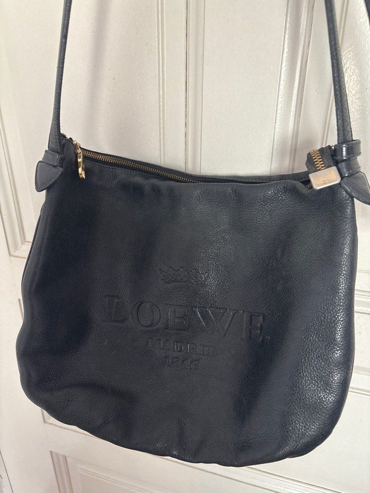 Loewe Black Crossbody/Sling Hobo Bag, Luxury, Bags & Wallets on Carousell