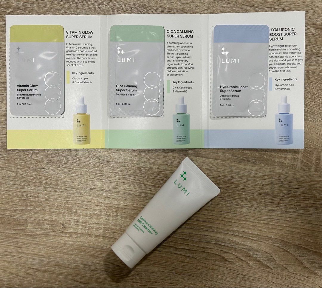 [LUMI] Cactus Calming Milk Cleanser Mini, Beauty & Personal Care, Face ...