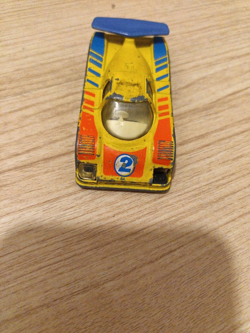 MATCHBOX 1984 GROUP C RACER LASER PORCHES YELLOW #2 BBS GOODYEAR MACAU ...
