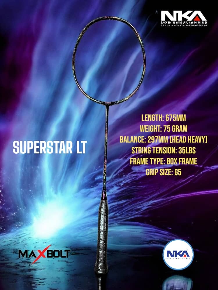 MAXBOLT SUPERSTAR LT, Sports Equipment, Sports & Games, Racket & Ball ...