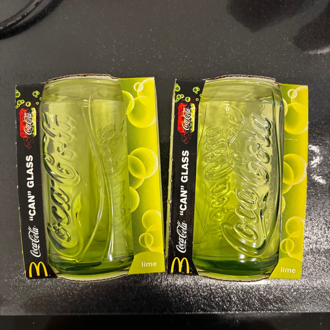 McD Coca Cola CAN Glass / Kaca, Furniture & Home Living, Kitchenware ...