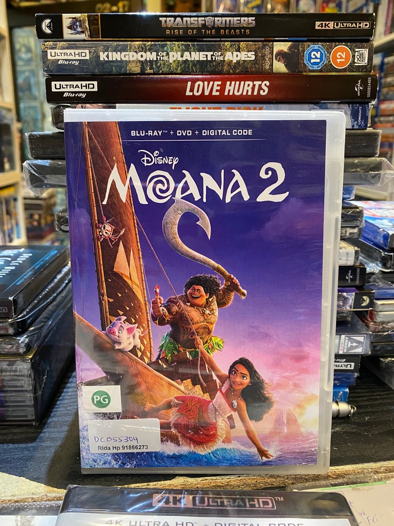 Moana 2 DVD, Hobbies & Toys, Music & Media, CDs & DVDs on Carousell