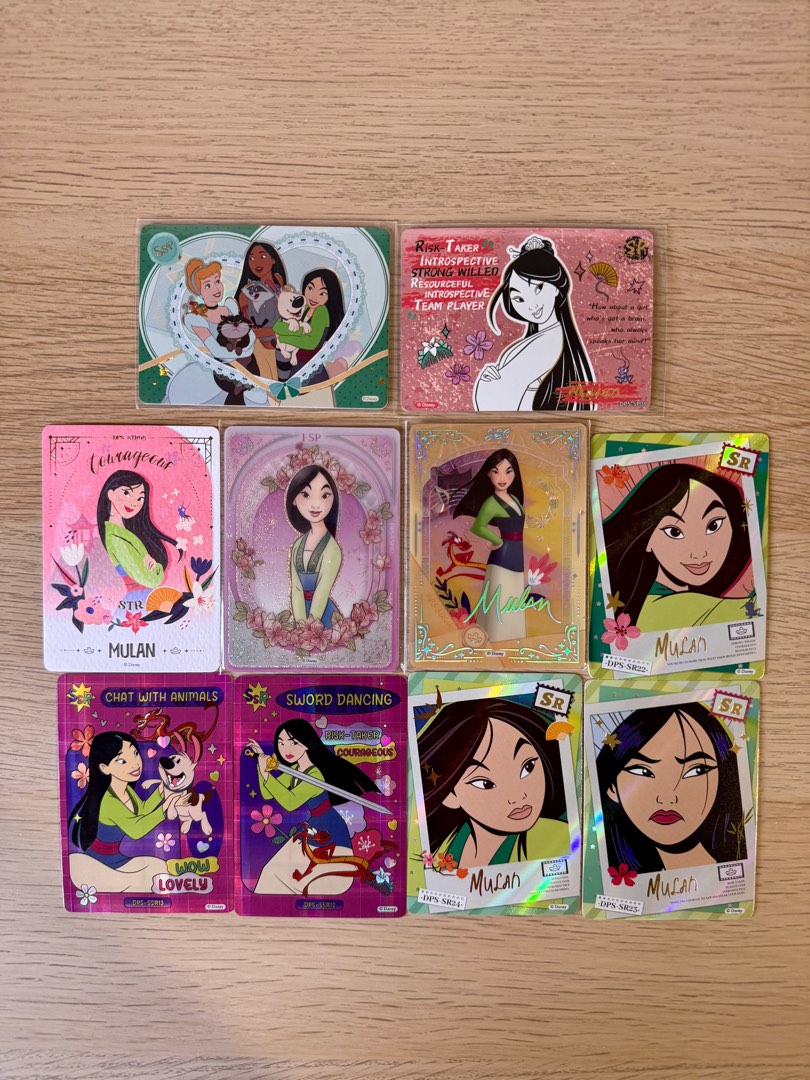 Mulan Set | Disney Princess Cards | 100% Original from Card Fun ...