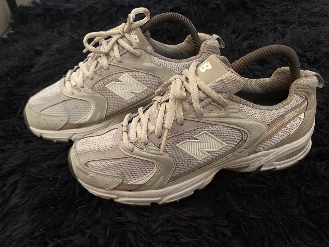 New balance cream beige, Women's Fashion, Footwear, Sneakers on Carousell