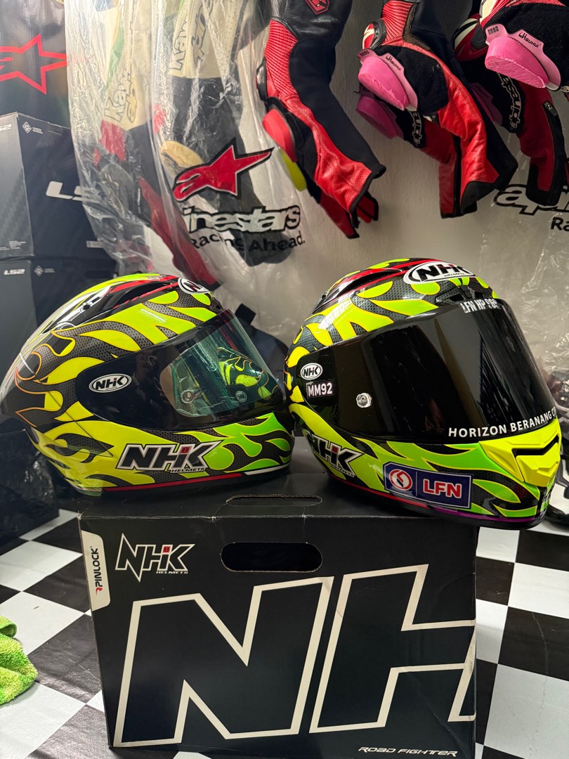 Nhk gpr tech fullface race helmet, Sports Equipment, Other Sports ...