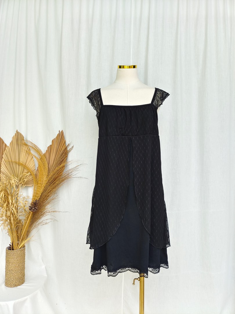Night gown tile, Fesyen Wanita, Pakaian Wanita, Gaun & Rok di Carousell