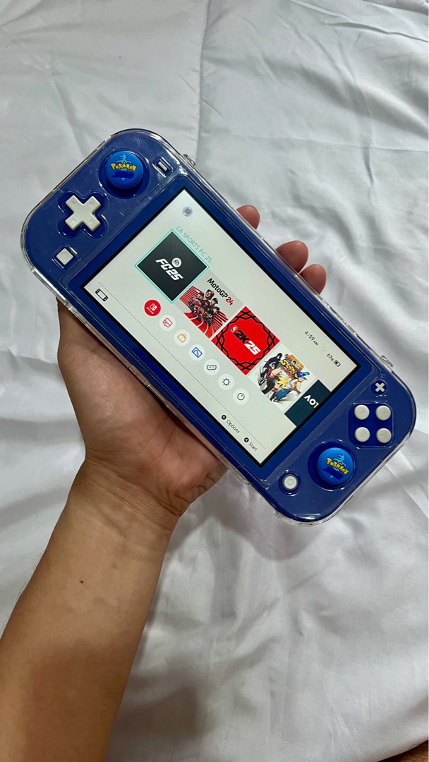 Nintendo Switch Lite CFW 256 GB Blue, Video Game, Konsol di Carousell