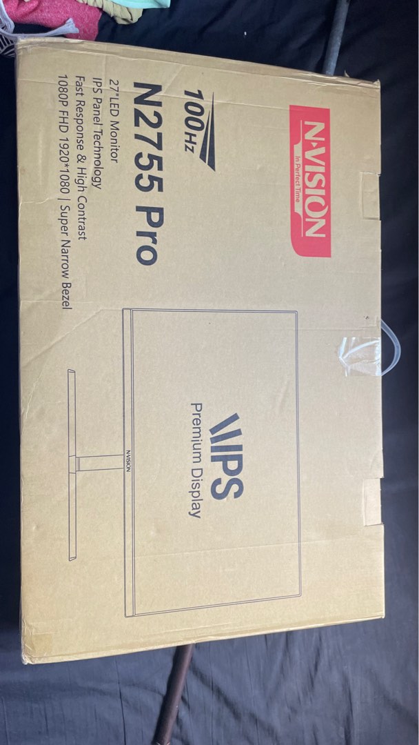 Nvision N2755 PRO 27" 100Hz IPS FHD 1920x1080 Monitor Black, Computers & Tech, Parts ...