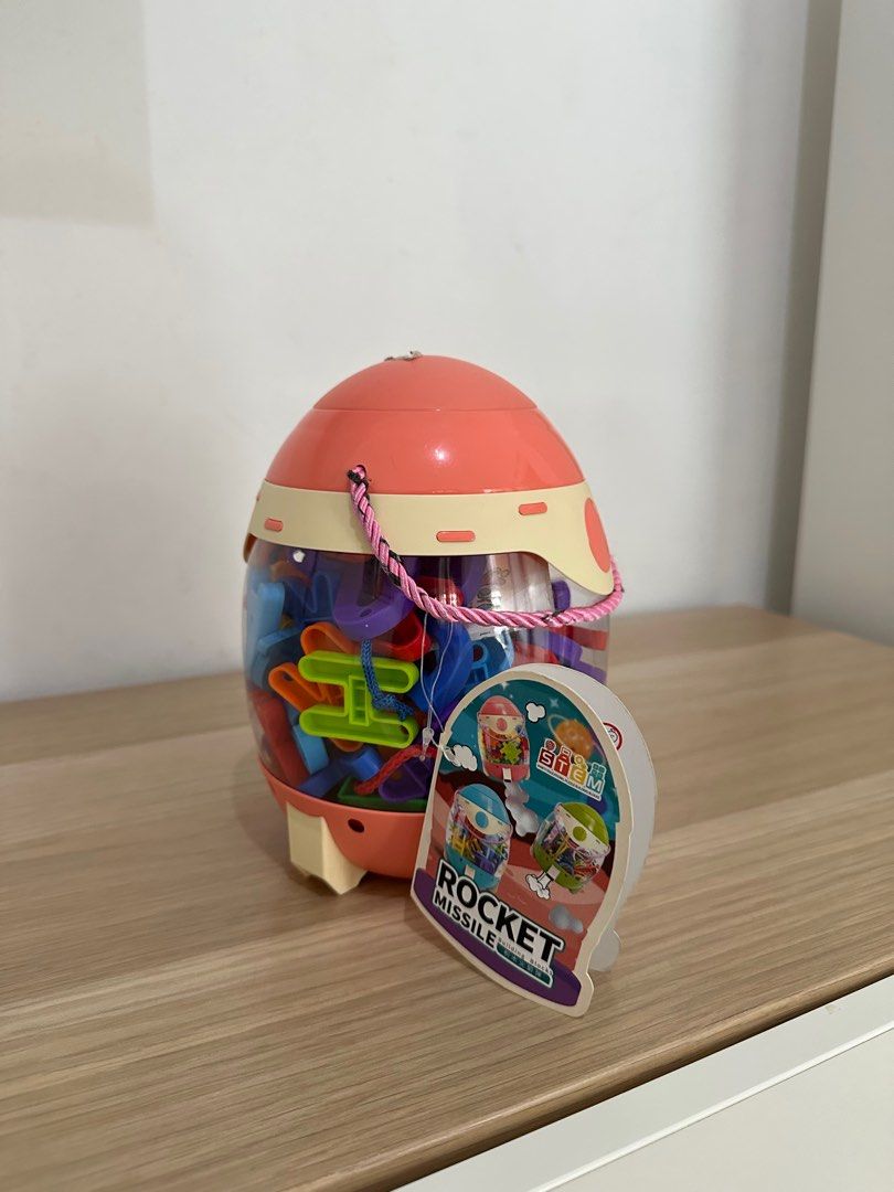 Oh!Some Yinerle DIY Rocket String Letter Brick Balok Alfabet Belajar ...