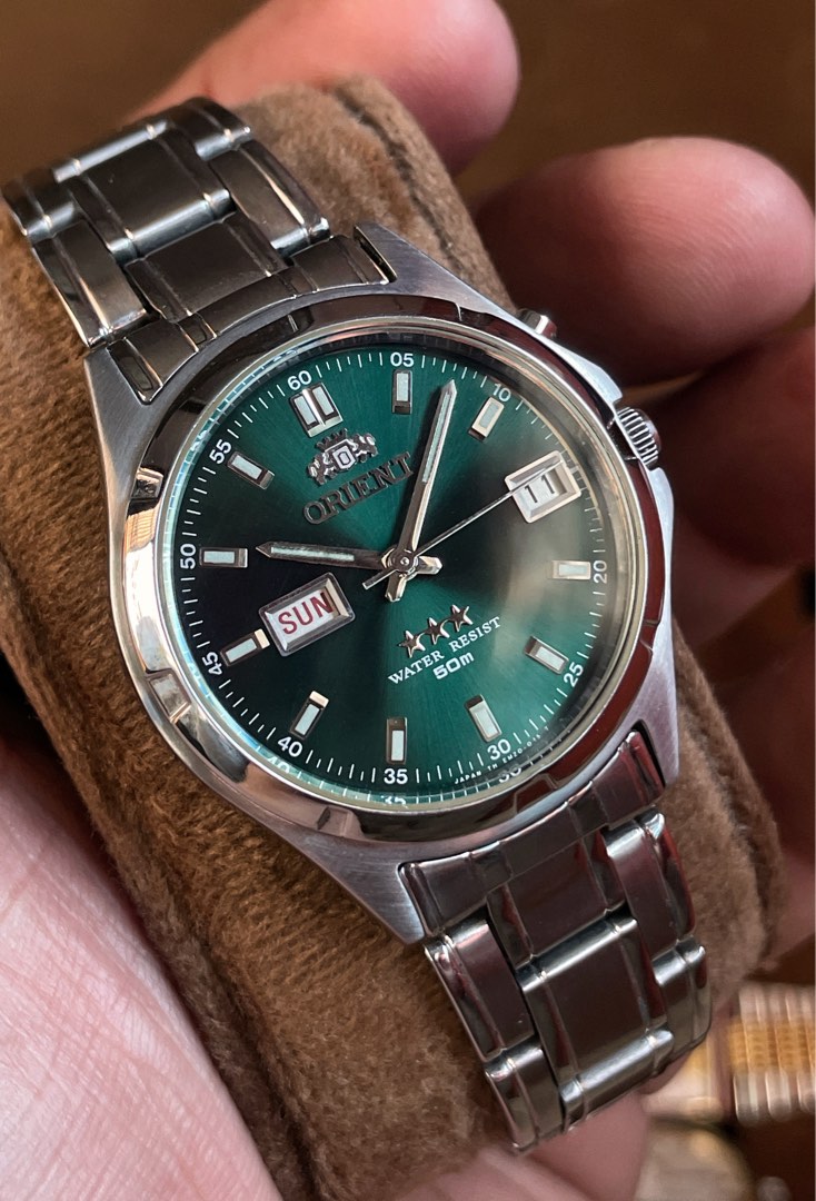 Orient Tri-Star Automatic Day-Date | Ref. EM5E-C1 | Stainless Steel ...