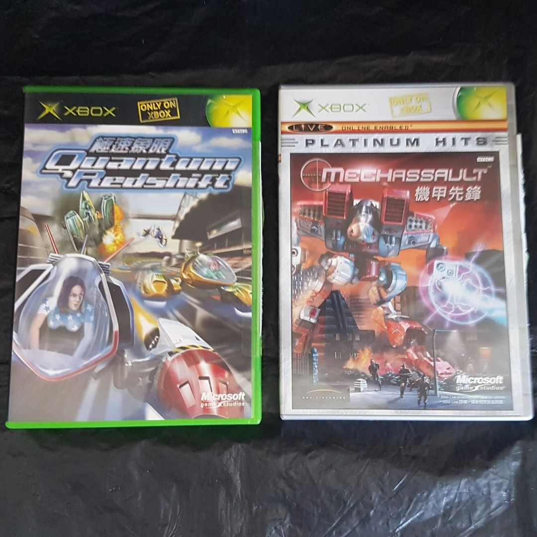 Original XBOX 360, Quantum Redshift, Platinum Hits Mechassault, $12 ...