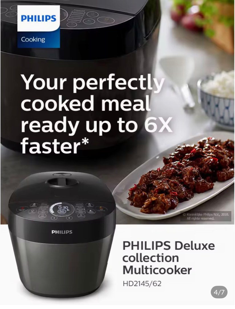 Philips All-in-one cooker HD2145/62, TV & Home Appliances, Kitchen ...