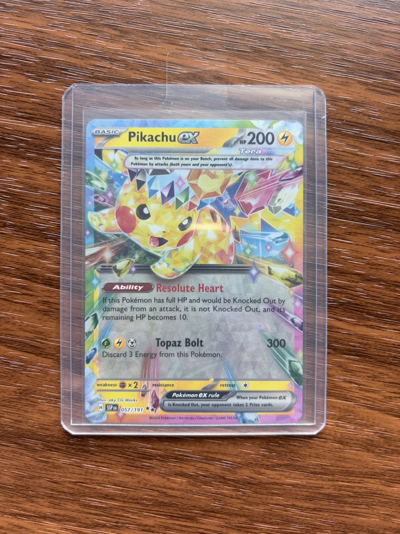 Pikachu Ex Surging Sparks, Hobbies & Toys, Toys & Games on Carousell