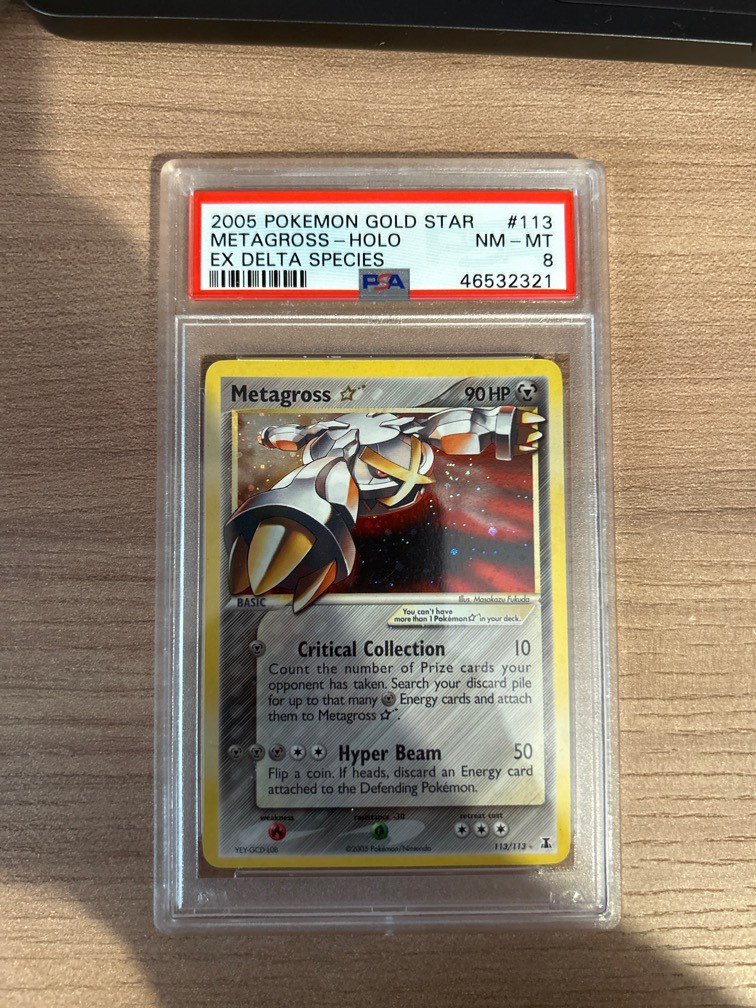 POKEMON 2005 Metagross GOLD STAR (EX Delta Species) - PSA 8, Hobbies ...