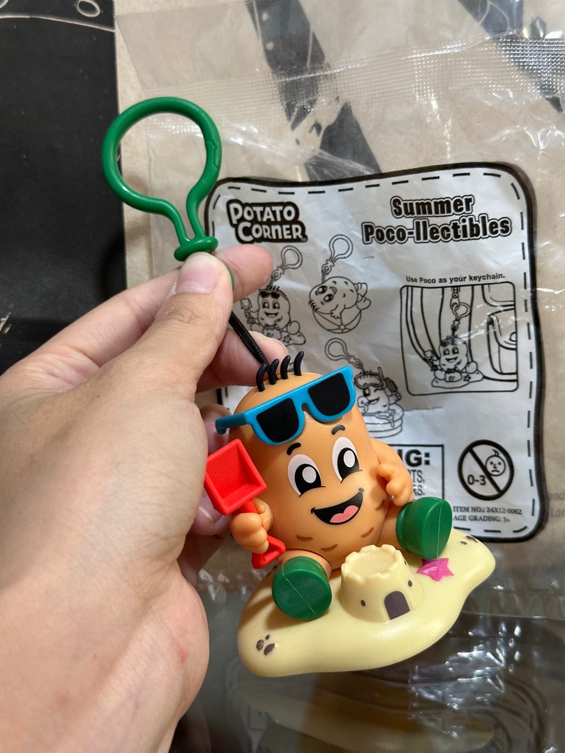 Potato Corner Poco Beach summer series keychain - sand, Hobbies & Toys ...